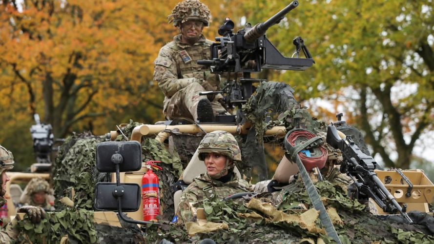 In pictures: Kate a natural as she drives Jackal 2 during visit to soldiers